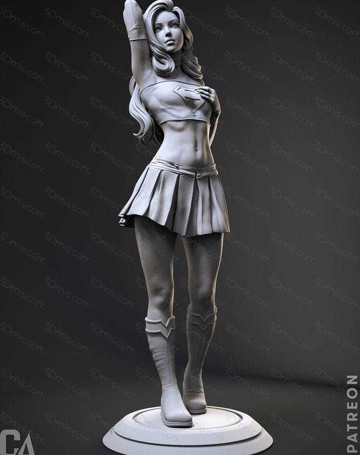 CA3D 漫威 超级少女 Supergirl – P站图纸印象馆 3D打印模型图纸免费下载