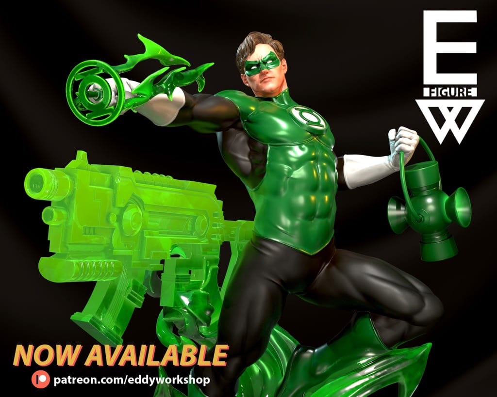 Eddy Workshop DC漫画 绿灯侠 – P站图纸印象馆 3D打印模型图纸免费下载