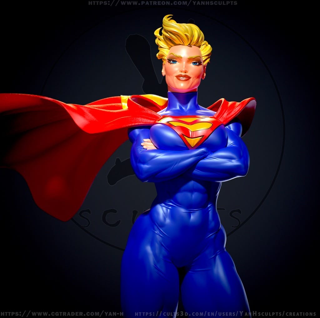 Yan H DC漫画 女超人 – P站图纸印象馆 3D打印模型图纸免费下载