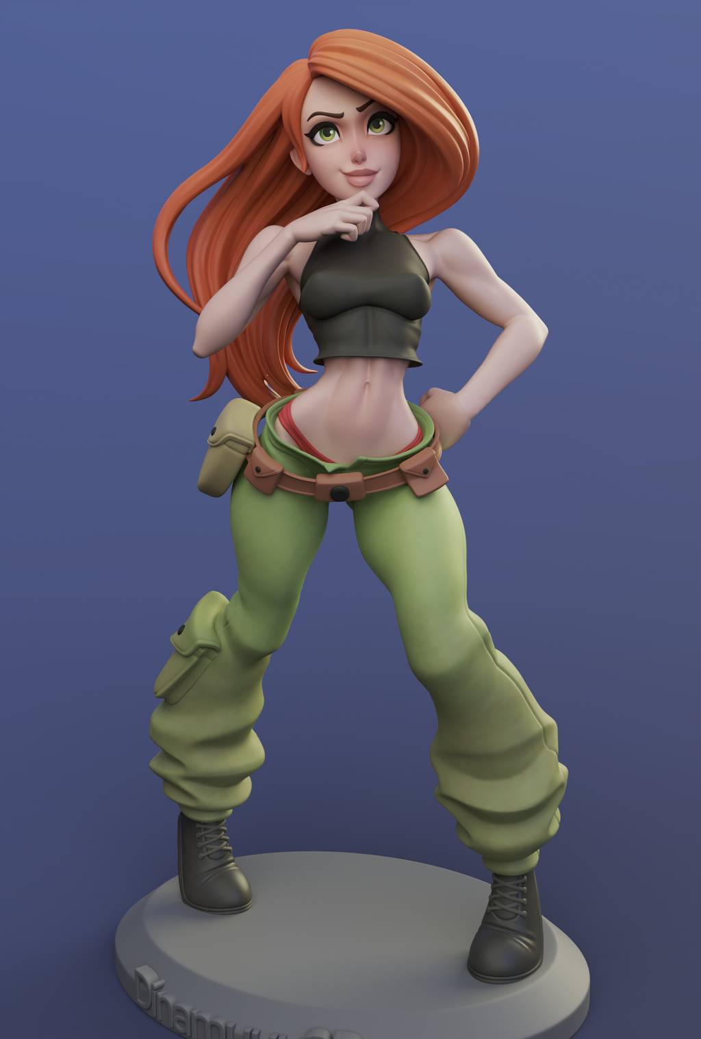 Dinamuuu 3D 麻辣女孩 金姆·帕瑟伯 – P站图纸印象馆 3D打印模型图纸免费下载