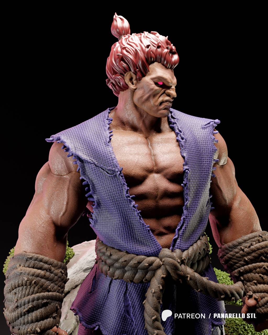 Panarello 街头霸王 豪鬼 – P站图纸印象馆 3D打印模型图纸免费下载