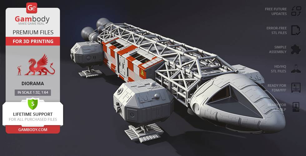 Gambody 太空1999 多用途飞行器 – P站图纸印象馆 3D打印模型图纸免费下载