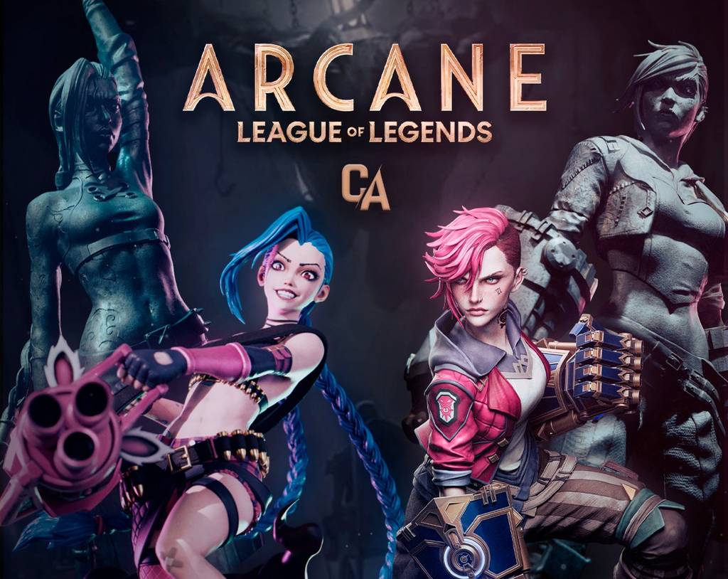 CA3D 英雄联盟 双城之战 – P站图纸印象馆 3D打印模型图纸免费下载