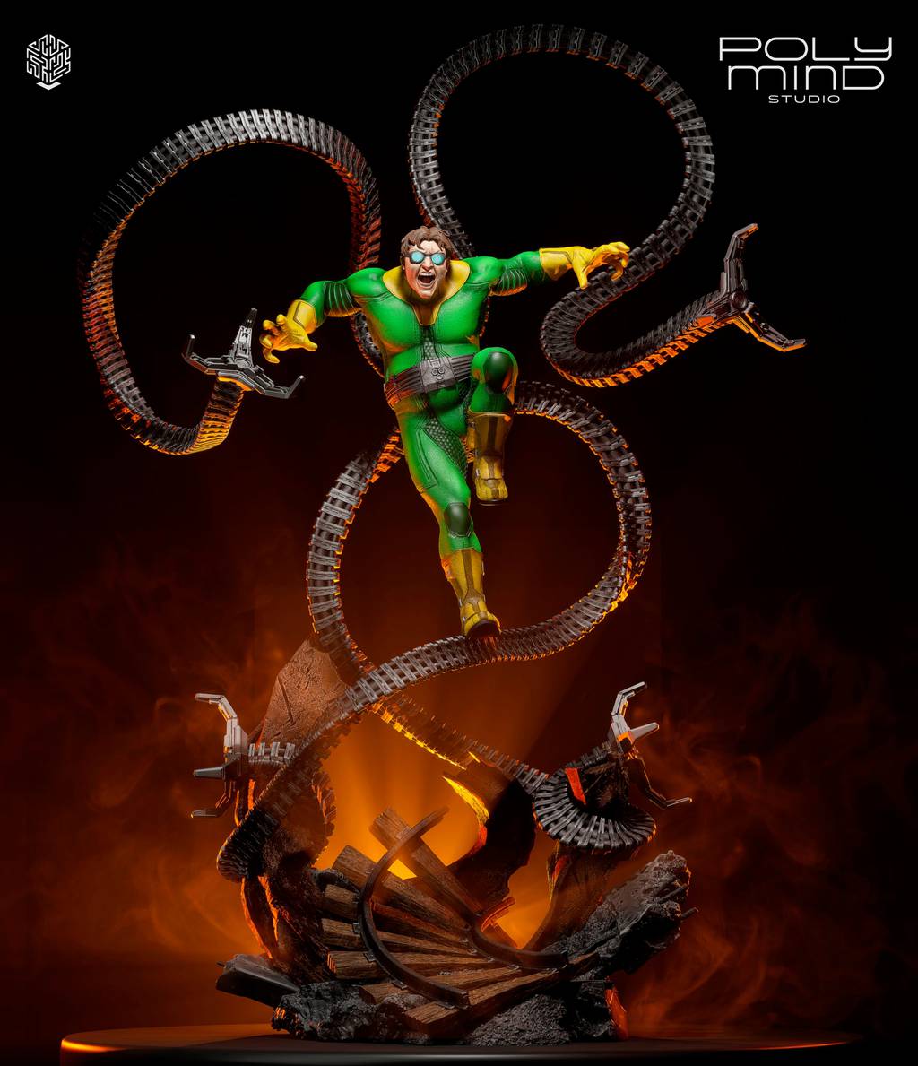 PolyMind 漫威 章鱼博士 – P站图纸印象馆 3D打印模型图纸免费下载