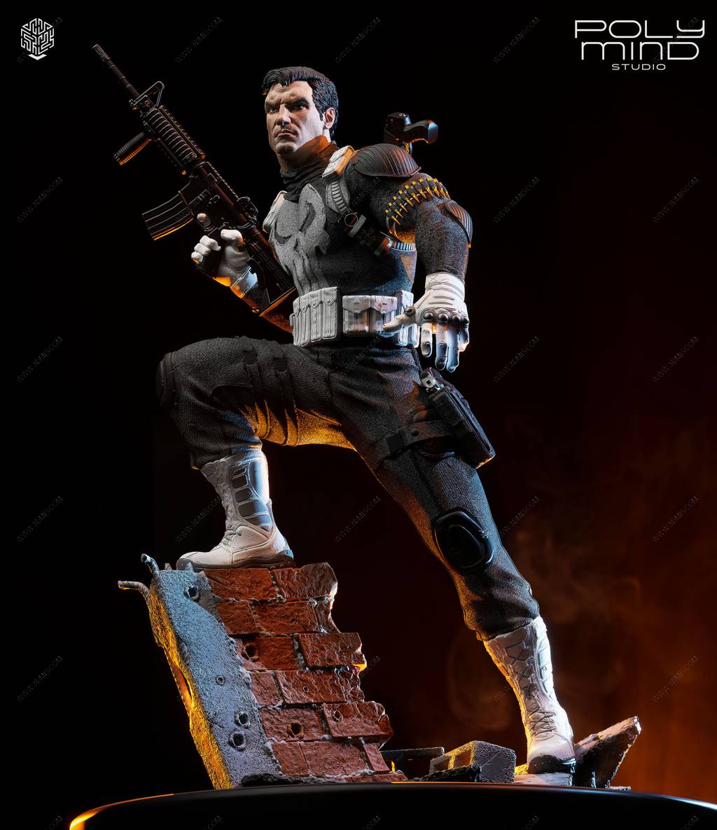 PolyMind 漫威 惩罚者 – P站图纸印象馆 3D打印模型图纸免费下载