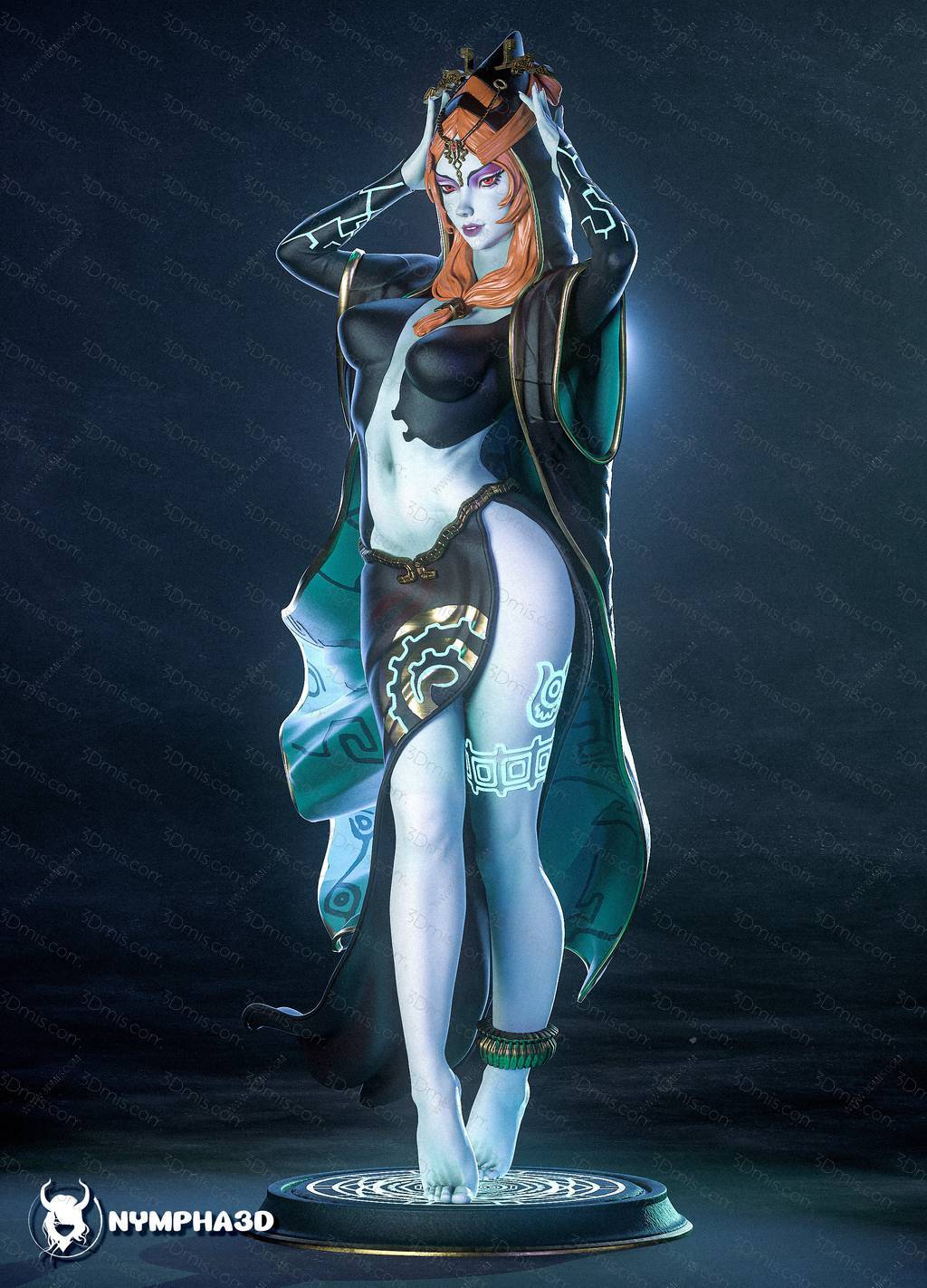 NYMPHA 3D 塞尔达传说 米多娜 – P站图纸印象馆 3D打印模型图纸免费下载