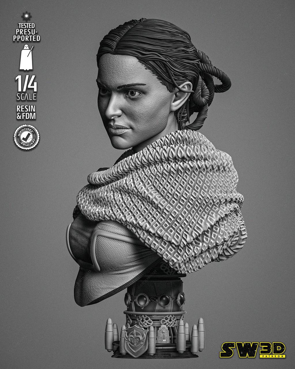 SW3D 星球大战 帕德梅·阿米达拉 – P站图纸印象馆 3D打印模型图纸免费下载