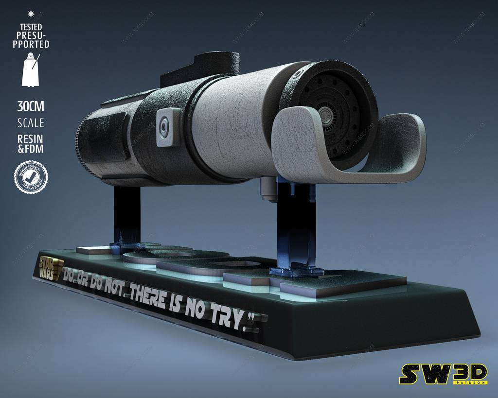 SW3D 星球大战 尤达大师的光剑 – P站图纸印象馆 3D打印模型图纸免费下载