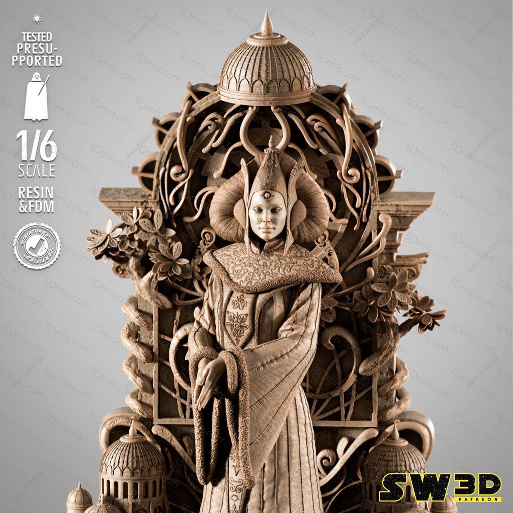 SW3D 星球大战 帕德梅 – P站图纸印象馆 3D打印模型图纸免费下载