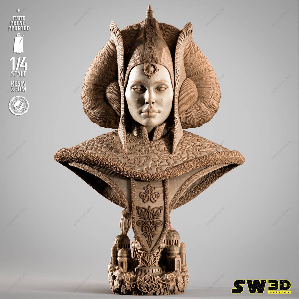 SW3D 星球大战 帕德梅 – P站图纸印象馆 3D打印模型图纸免费下载