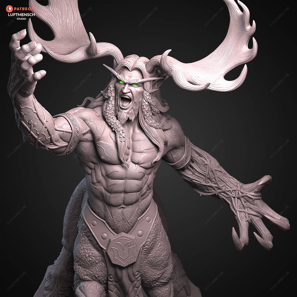 LuftMensch 魔兽世界 塞纳留斯 – P站图纸印象馆 3D打印模型图纸免费下载