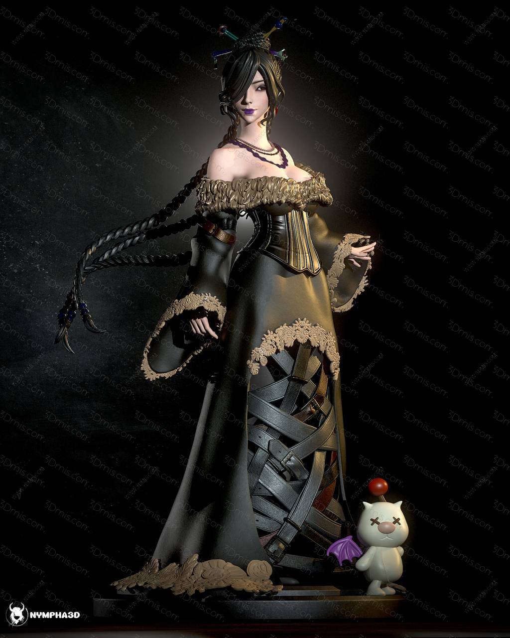 NYMPHA 3D 最终幻想 露露 – P站图纸印象馆 3D打印模型图纸免费下载