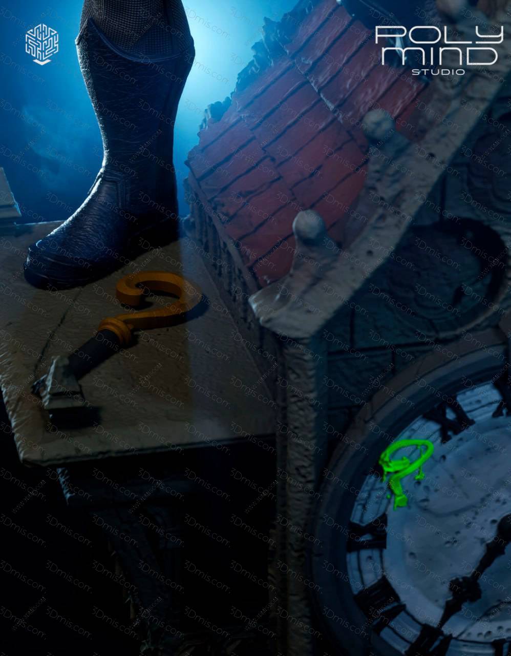 PolyMind DC漫画 蝙蝠侠 – P站图纸印象馆 3D打印模型图纸免费下载