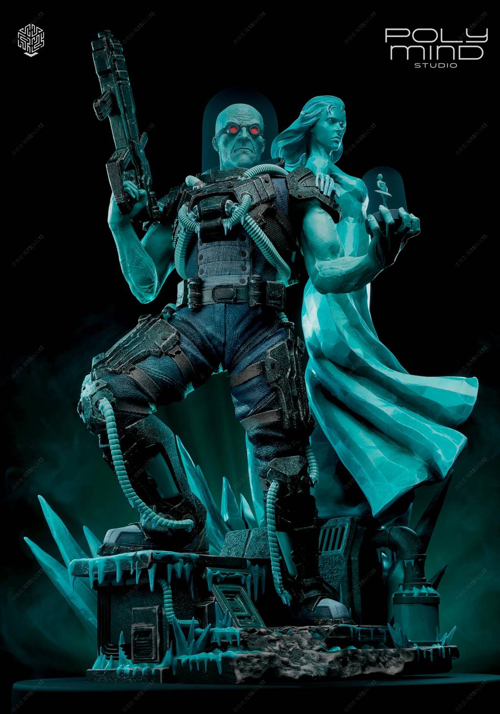 PolyMind DC漫画 急冻先生 – P站图纸印象馆 3D打印模型图纸免费下载