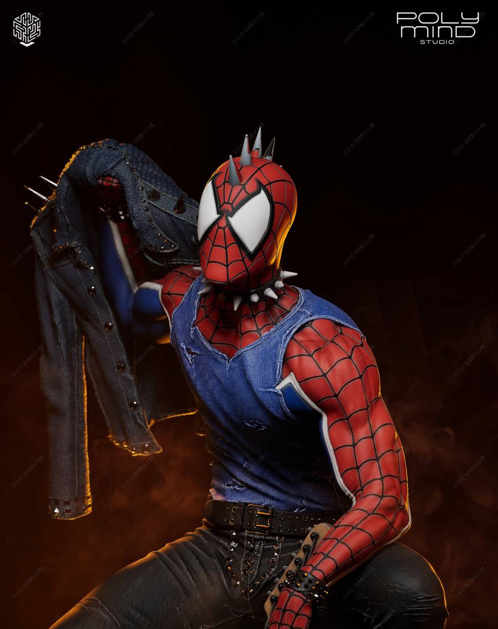 PolyMind 漫威 蜘蛛朋克 – P站图纸印象馆 3D打印模型图纸免费下载