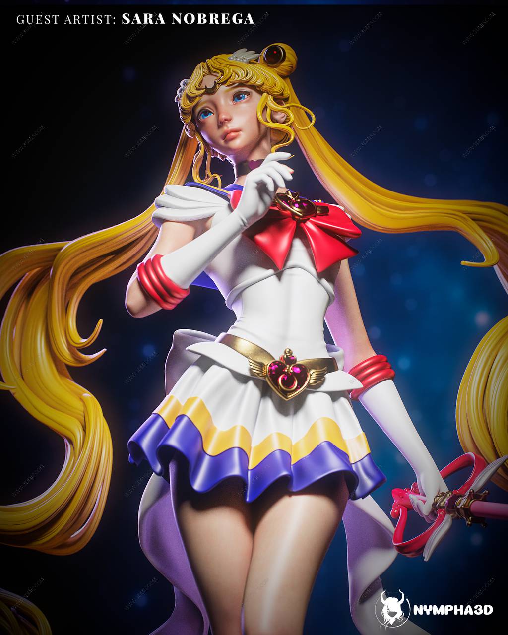 NYMPHA 3D 美少女战士 月野兔 – P站图纸印象馆 3D打印模型图纸免费下载